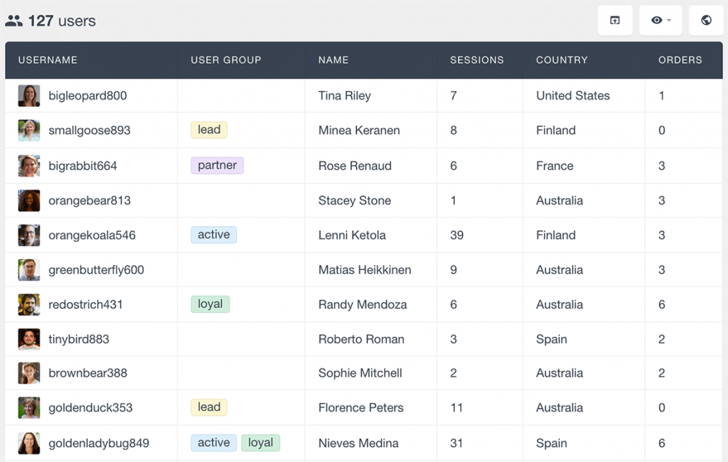 WordPress User Groups - Users Insights