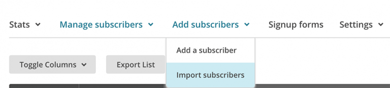 How to import WordPress users to MailChimp - Users Insights