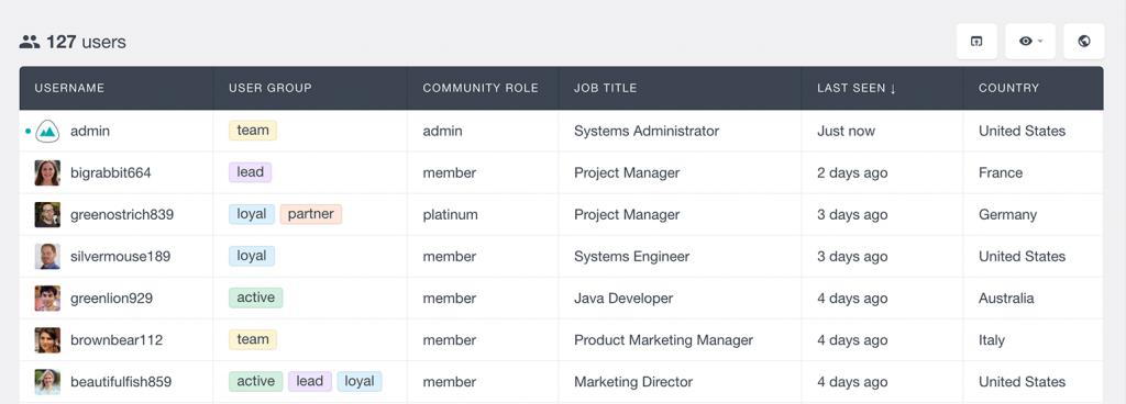 Ultimate Member Data and Search Filters - Users Insights