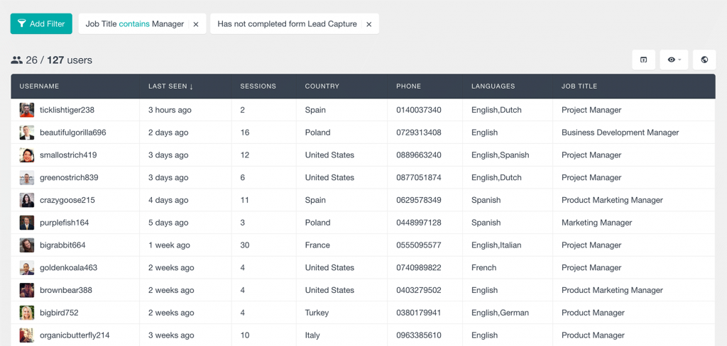 Gravity Forms Reports - Users Insights