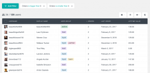 How to view and search WooCommerce customer order history - Users Insights