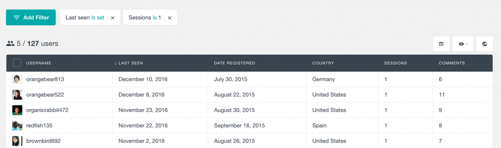 How to filter your WordPress users by their online status - Users Insights