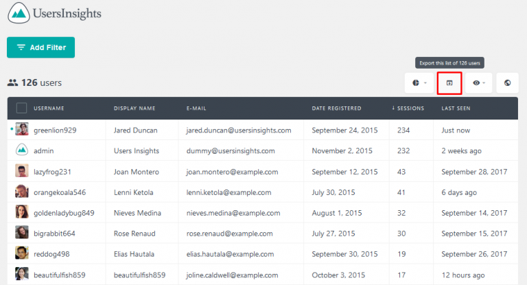 How to check user login history in WordPress - Users Insights