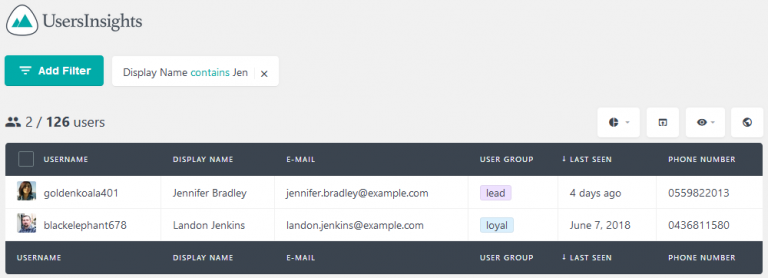 WordPress Custom User Fields - Users Insights