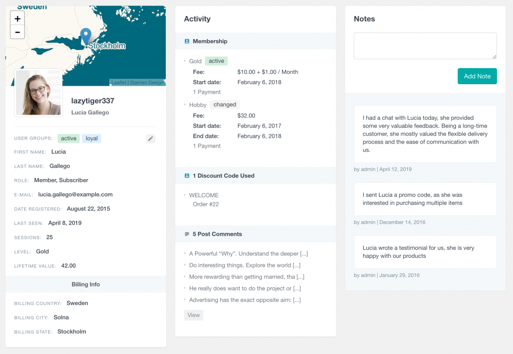 Paid Memberships Pro Search and Filters - Users Insights