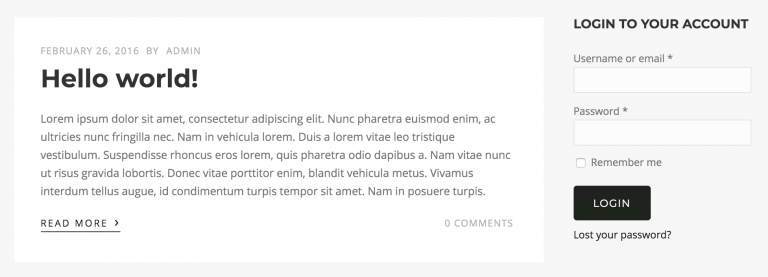 How to create a WooCommerce customer login shortcode, page and widget - Users Insights