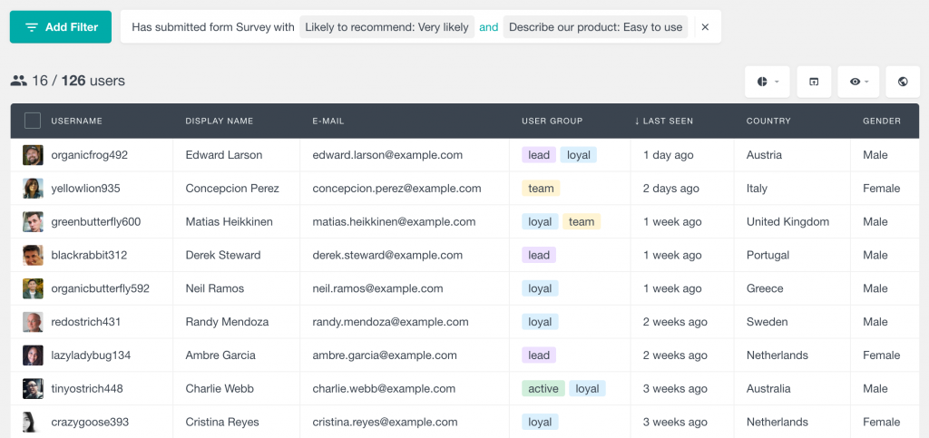 Gravity Forms - List, Search and Filter Gravity Forms User Data