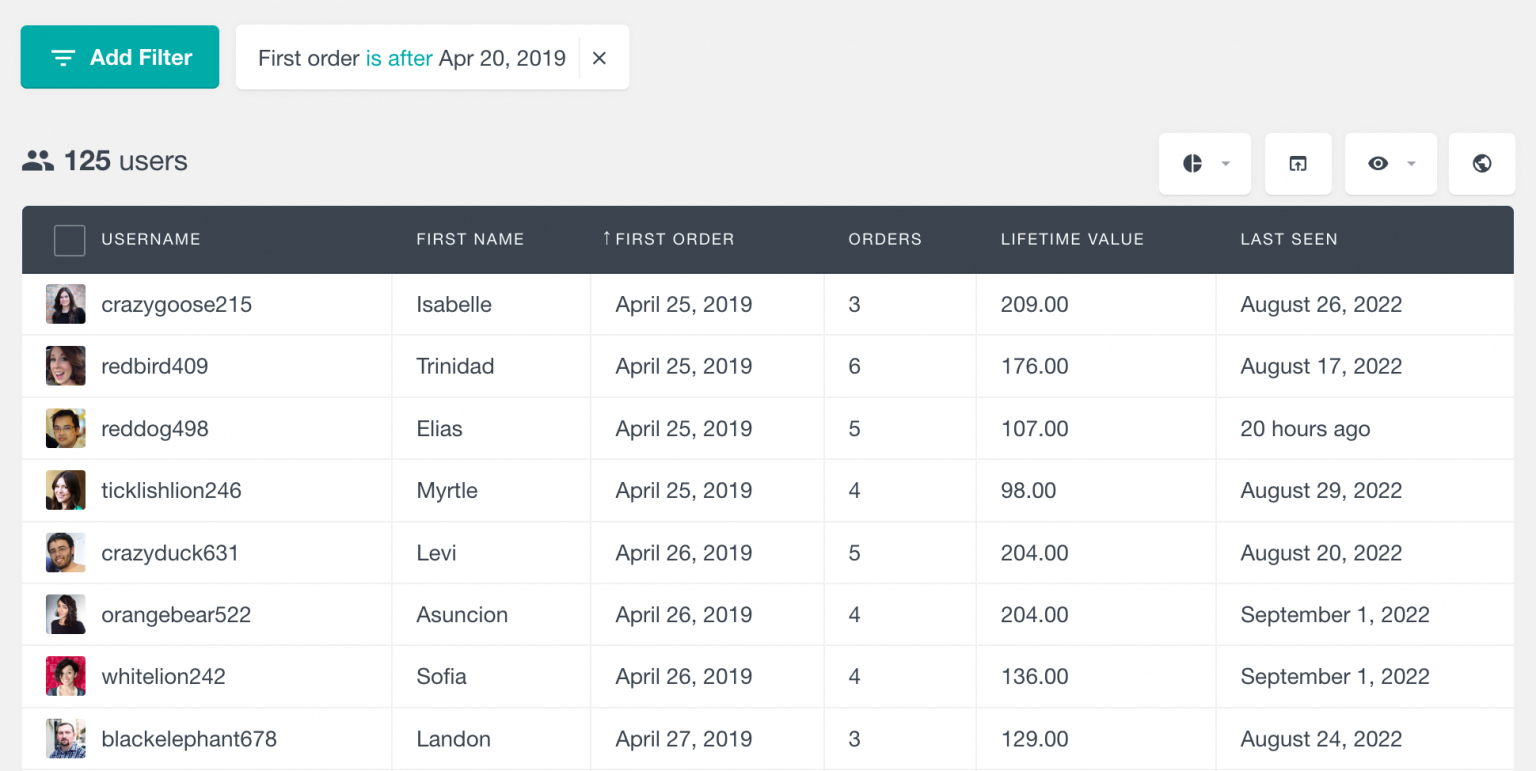 Woocommerce User Data Users Insights