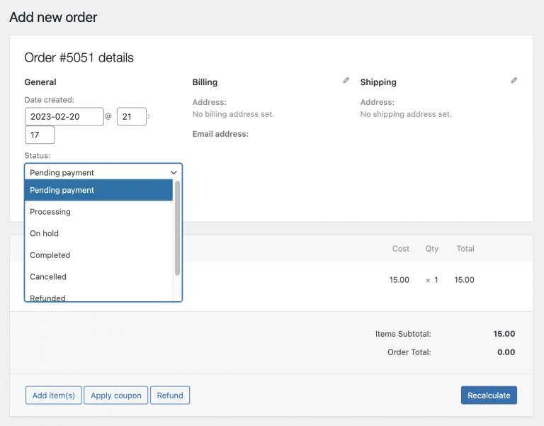 How to create manual WooCommerce orders (phone orders) - Users Insights