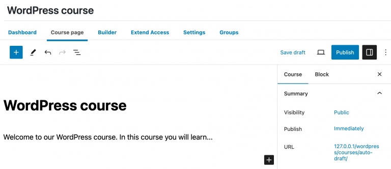 A guide to LearnDash courses - Users Insights