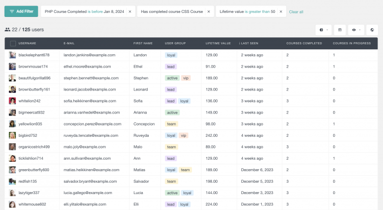 How To Export Learndash User Data Users Insights