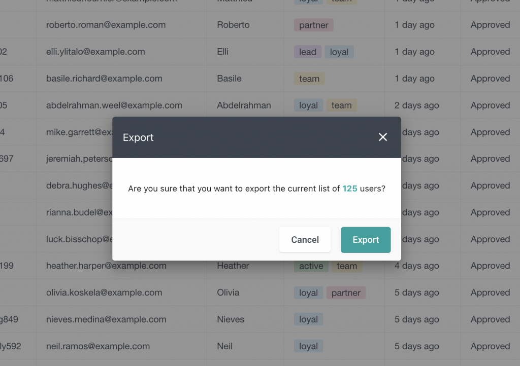 How to export users data from Ultimate Member - Users Insights