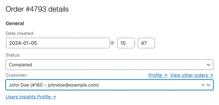 How to create WooCommerce customers - Users Insights