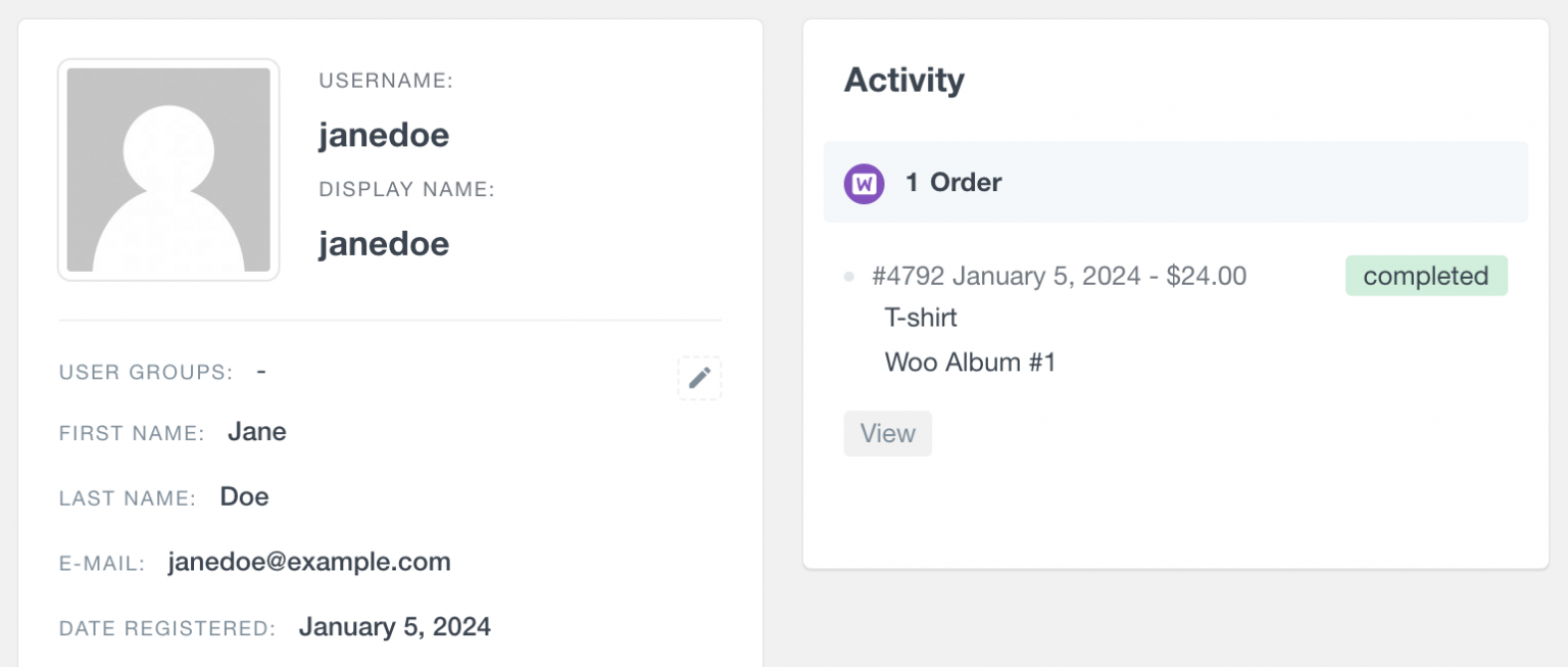 How to create WooCommerce customers - Users Insights